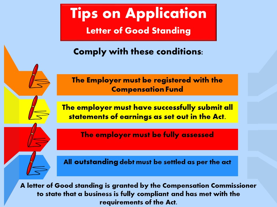 Letter of Good Standing